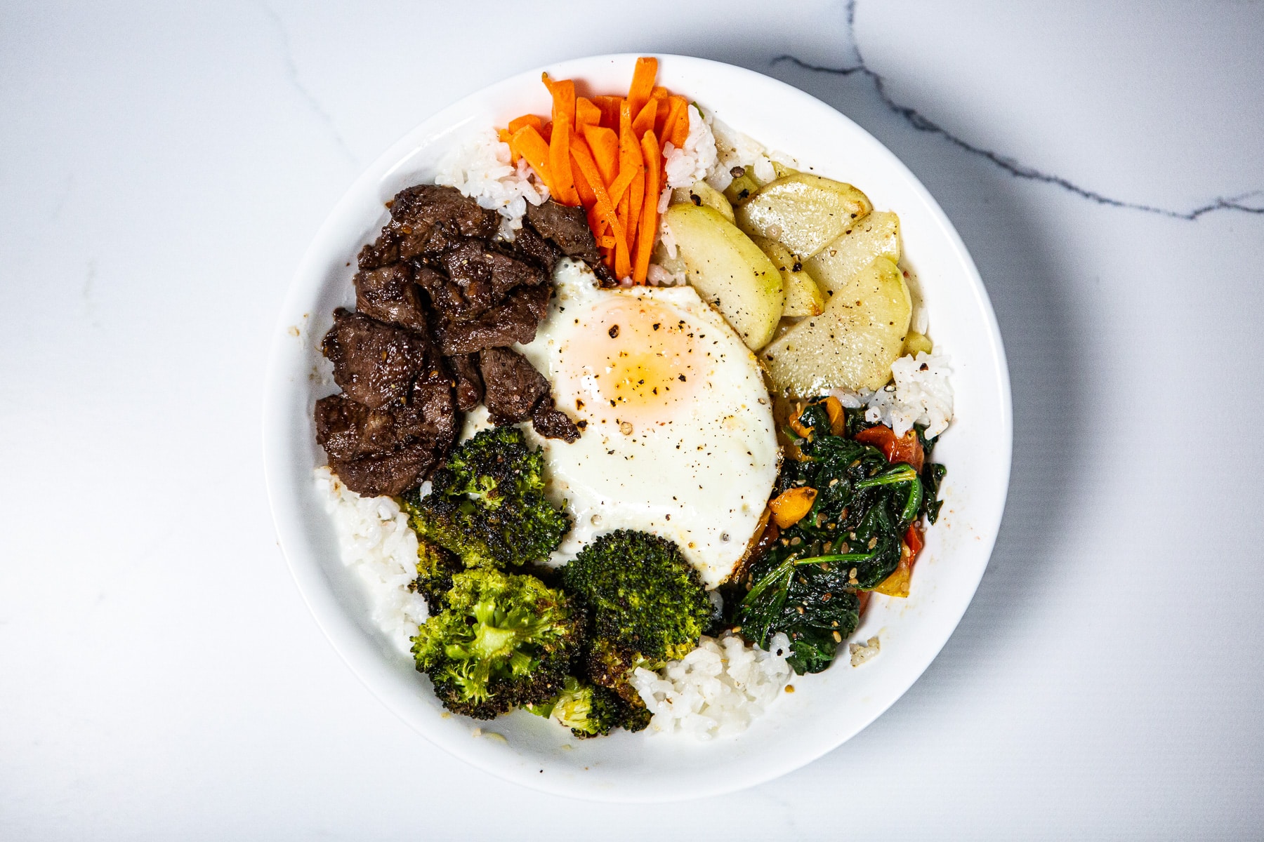 MELT IN YOUR MOUTH Beef Bulgogi Bibimbap - Steak & Potatoes