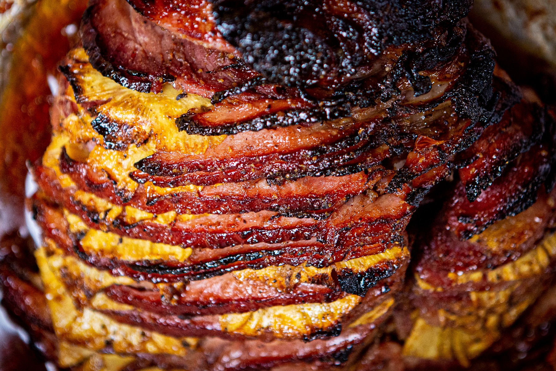 Crispy Jalapeño & Pineapple Honey Glazed Ham - HOT DAMN!
